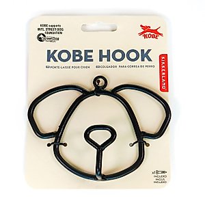 Kikkerland Kobe Metal Hanging Wall Mount Dog Leash Storage Hook Decoration