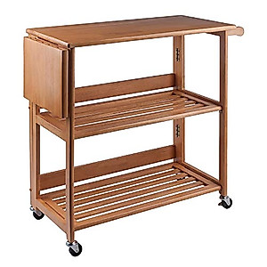 Winsome Radley Kitchen Cart, Light Oak