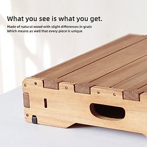 unununu Wooden Platform 3.7" Height.One Step Stool for Adults&Senior. Carbonization Porch Step,Stair Assist Indoor&Outdoor, Heavy Duty Bedside Foot Stepper,Mobility Stepping.for Handicap,Elderly,Kids