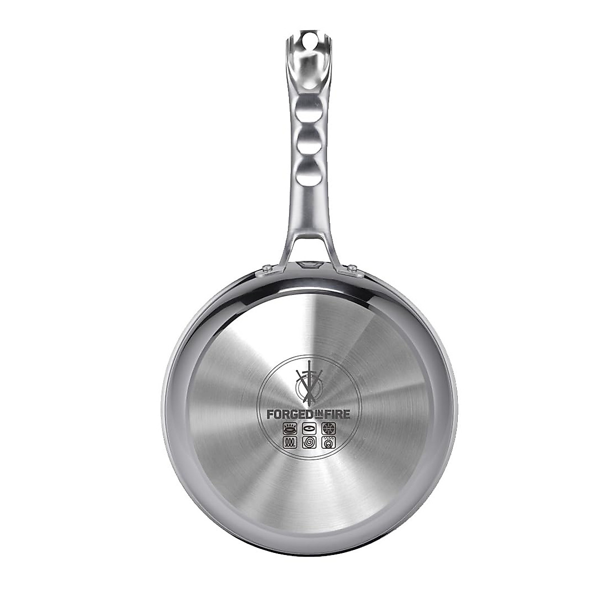 HISTORY – Forged in Fire – 10 Inch Stainless Steel Non Stick Skillet – Comfort Grip Handle - Oven Safe up to 500 - Compatiable On All Stovetops