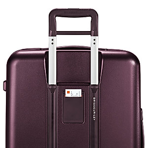 Briggs & Riley Sympatico Hardside Medium Spinner Luggage, Plum, 27-Inch Checked
