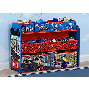 Disney Mickey Mouse Deluxe 9 Bin Design and Store Toy Organizer by Delta Children, Greenguard Gold Certified