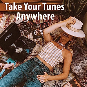 Victrola Vintage 3-Speed Bluetooth Portable Suitcase Record Player with Built-in Speakers | Upgraded Turntable Audio Sound | Black, Model Number: VSC-550BT-BLK