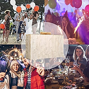 Acrylic Purses and Handbags with Marbling for Women Elegant Banquet Evening Crossbody Handbag Box Clutch (Apricot)