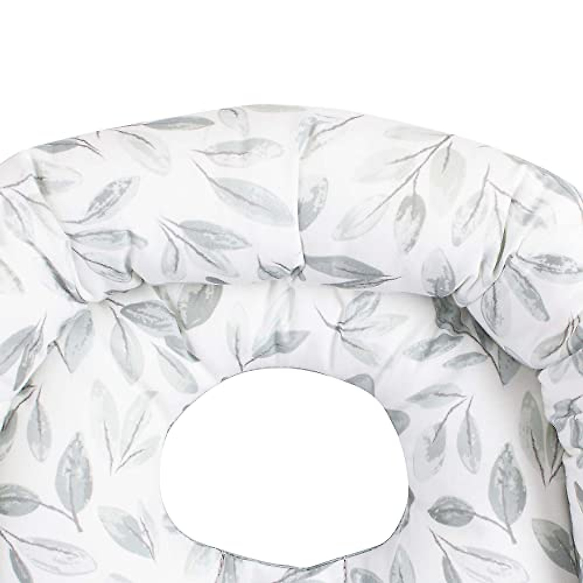 Boppy Head Support Noggin Nest, Sage Watercolor Leaves, for 3- or 5-Point Harness Systems, Helps Prop Baby’s Head in Bouncers, Strollers and Swings, 0-4 Months