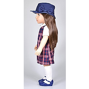 Kindred Hearts Dolls Paige Brown Hair Brown Eyes PVC Girl Doll, Brunette, 18" (Amazon Exclusive)