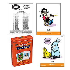 Super Duper Publications | Webber® Illustrated Phonology Eight Fun Decks Bundle | Communication and Language Processing Skills Flash Cards | Educational Learning Resource for Children