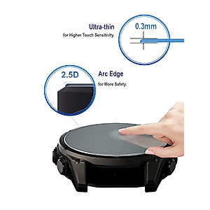 iDaPro Screen Protector for HUAWEI Watch GT 2 GT2 46mm Watch [4 Pack] Tempered Glass Anti-Scratch Bubble-Free Easy Installation