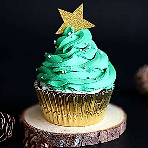 200 Pieces of Cake Paper Cups, Aluminum Foil Baking Cups, Suitable for Weddings, Kitchens, Birthday Parties, 8 Colors are Available (black)