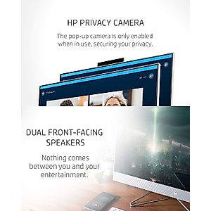 HP All-in-One Desktop PC, 11th Gen Intel Core i5-1135G7 Processor, 8 GB RAM, 512 GB SSD Storage, Full HD 23.8” Touchscreen, Windows 10 Home, Remote Work Ready, Mouse and Keyboard (24-df1270, 2021)