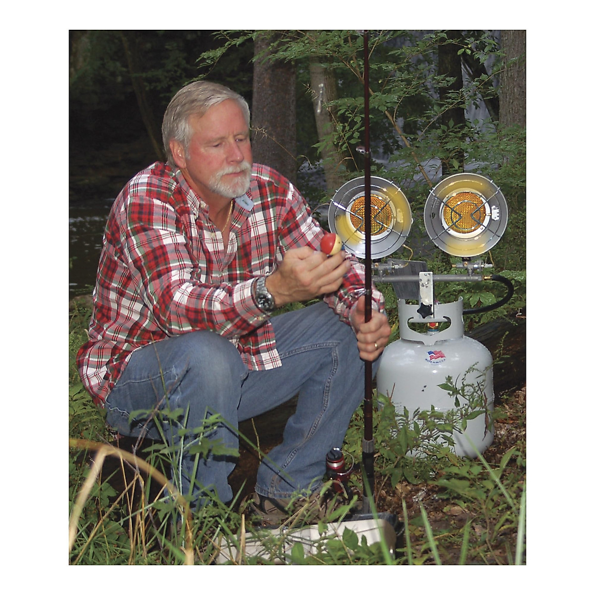 Mr. Heater Tank-Top Propane Heater - Double Burner, 30,000 BTU, Model# SRC30T