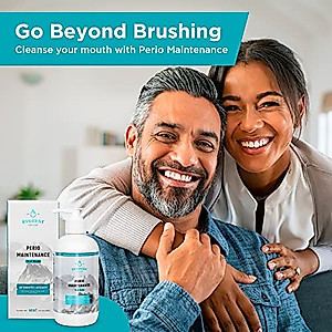 Perio Maintenance Alcohol Free Mouthwash – Concentrated Mouthwash for Bad Breath, Plaque, Sensitive Teeth, and Gingivitis or Gum Disease - Fresh Mint Flavored Fluoride Rinse by Everest Oral Care