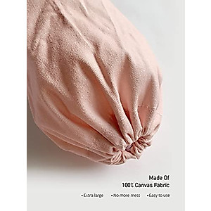 Cute Grocery Plastic Bag Holder Just Peachy Quote Fruit Grocery Trash Bag Storage Dispenser Hanging Bags Organizer for Kitchen Peach Decorative Pink 23"x9"Large