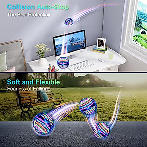 Ivtivfu Flying Orb Ball (Blue, 2024 Upgraded) with Dazzling Lights, Magic Hover Spinner, Cool Boomerang Drone, Floating Cosmic Globe, Kids Outdoor Toys, for 6 7 8 9 10 Year Old Boys Girls