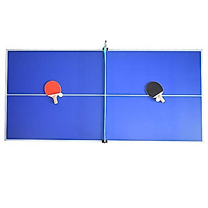 Triple Threat 6-ft 3-in-1 Multi Game Table with Billiards, Air Hockey, and Table Tennis