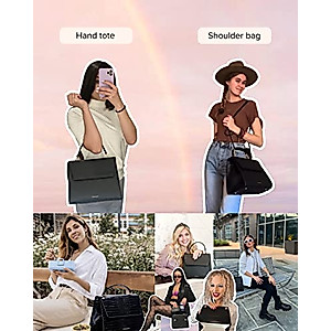 BeautyGoodies Lunch Bag Women Insulated Lunch Bag Purse, Medium Tan Leather Lunch Bag for Women, Lunch Box Purse Modern, Stylish Lunch bag for Women, Cute Lunch bag Women for Work Designer