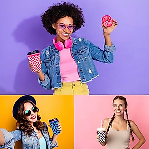 3 Pack Reusable Neoprene Sleeve for Iced & Hot Drinks, Compatible with Starbucks & Dunkin' Coffee Cup (Christmas Fun)