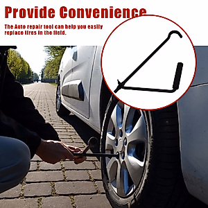 TorSor 2 Pack Car Scissor Jack Crank Handle Replacement Labor-Saving Quick Lug Handle Instead of Jack Ratchet Wrench for Car Jack Kit Scissor Lift Jack Emergency Tire Changing Jacks