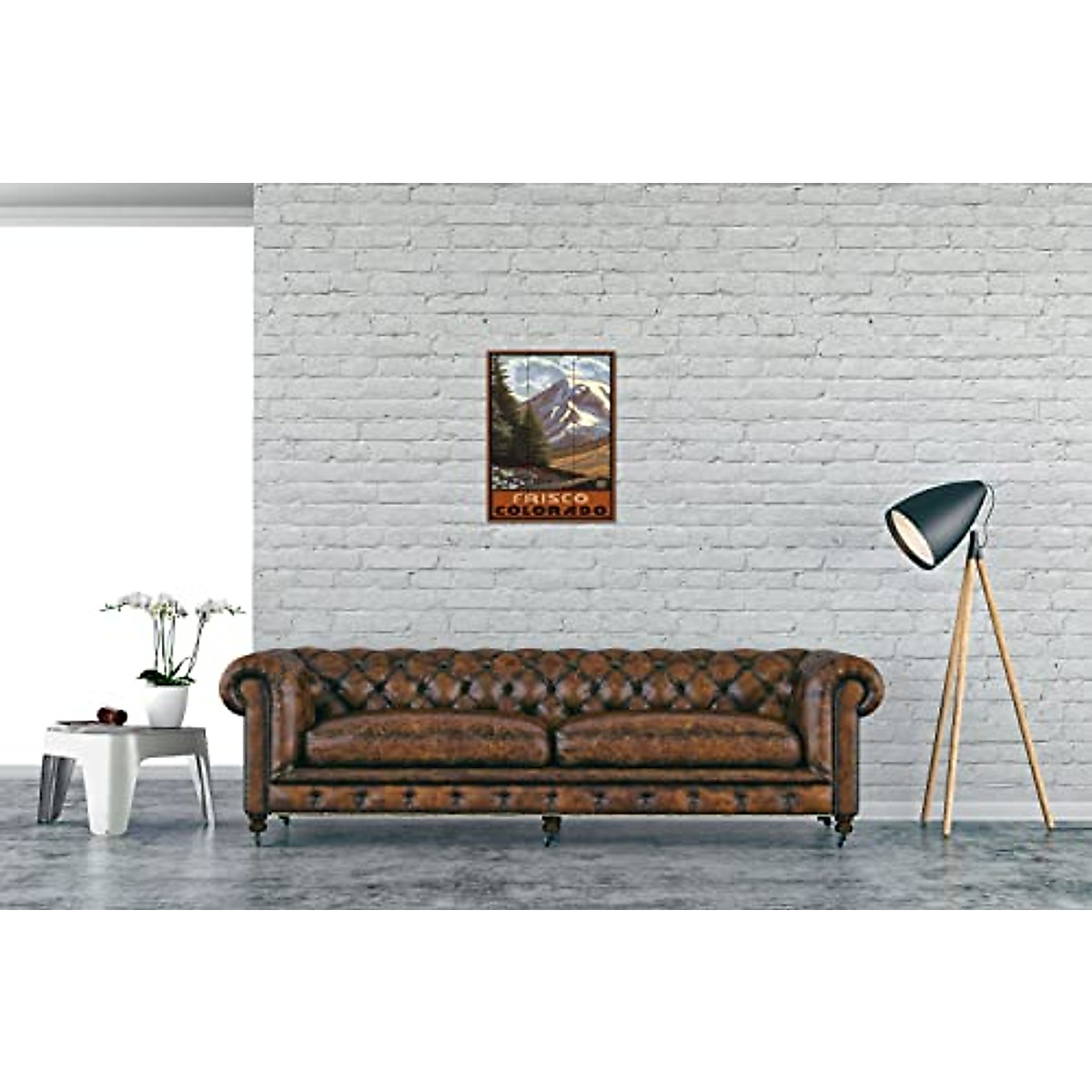 Frisco Colorado Springtime Mountains Wood Art Print from Travel Artwork by Artist Paul A. Lanquist 18" x 24"