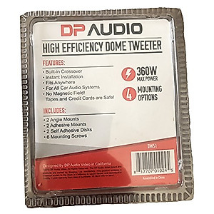 DP Audio Video High Efficiency Dome Tweeter - 360W with Bult In Crossover