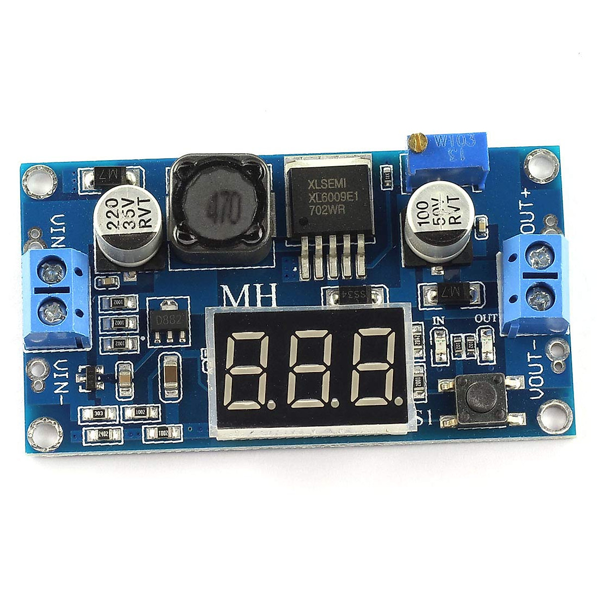DZS Elec XL6009 DC-DC Booster Regulator Module Input 3-32V to Output 5-35V Instead of LM2577 with Digital Tube Display Step-up Module