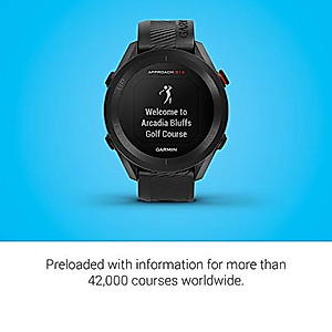 Garmin G010-N2472-00 Approach S12 42k+ Preloaded Courses Golf Watch Black - Certified (Renewed)