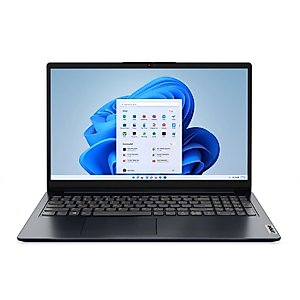 Lenovo IdeaPad 1 15AMN7 15.6" Laptop AMD Ryzen 3 7320U 8GB RAM 256GB SSD PCIe NVMe Wi-Fi 6 Fingerprint Reader Abyss Blue Windows 11 Home in S Mode (Renewed)