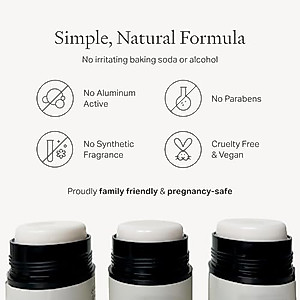 Each & Every All Natural Deodorant for Women & Men - Sensitive Skin, Plant-Based, Baking Soda & Aluminum-Free Deodorant - Clean Long Lasting 24 Hr Odor Control - Cardamom & Ginger Travel Size, 2.5oz