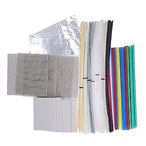 Plastic Welding Rods,106PCS Plastic Welding Rod 12 Colors ABS PP PU PE PA PC TPO Welder Rod for Car Bumper Kayak Repair Kit with Reinforcing Stainless Steel Mesh Plastic Welding Supplies, Plasti