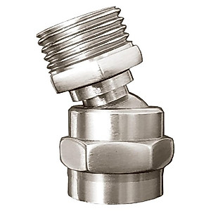 MissMin shower head swivel adapter ball joint,showerhead adjustable connector,brushed nickel