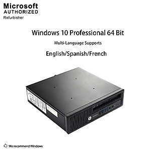 HP EliteDesk 800 G1-USFF, Intel Core i5-4590S 3.0GHz, 4GB RAM, 500GB Hard Drive, DVD,Windows 10 Pro 64Bit (Renewed)