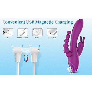 Fast Charging Magnetic USB Cable Cord Universal Charger for Massager, Compatible with Power Bank, Phone Charger Adapter & Computer, Suitable for Most Magnetic Massagers