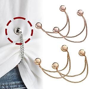 Generic Multi-Function Magnetic Clothing Clips, Multi-Purpose Magnetic Pins, Clothing Cinch Clips, Magnetic Shirt Accessories for Women Clothes Hijab, Cardigan, Cuff Hem Pins Decorate (F1)