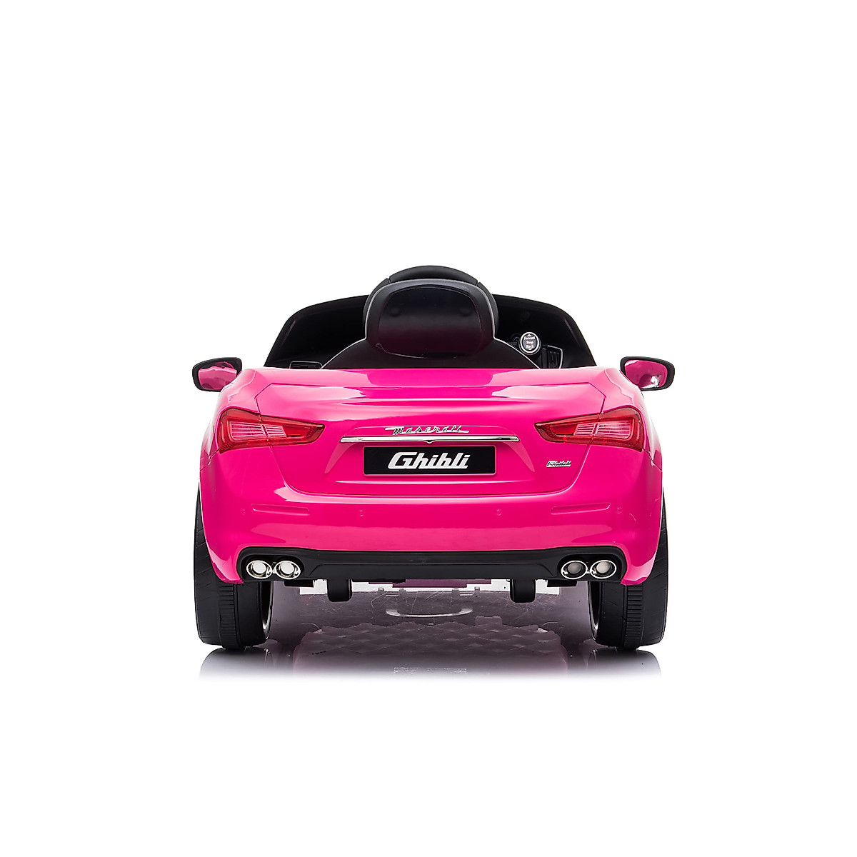 Best Ride On Cars Maserati Ghibli, 12V Battery Powered Ride On Toy, Pink, Large