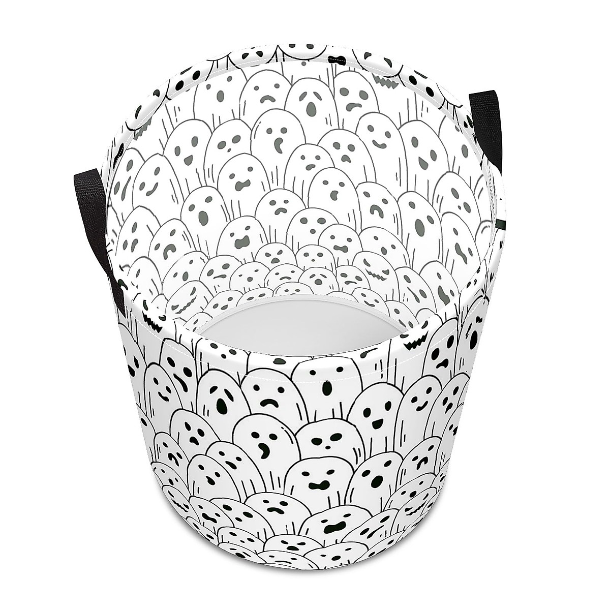 Halloween Ghosts Laundry Hamper,laundry Basket,Waterproof Storage Bin for Bedroom,Clothes Organizer Basket,Toys and Blankets in Bathroom