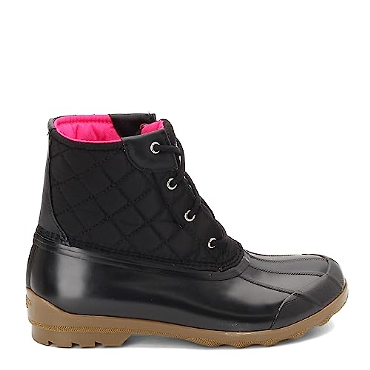 Sperry Port Boot, Black, 2 US Unisex Big Kid