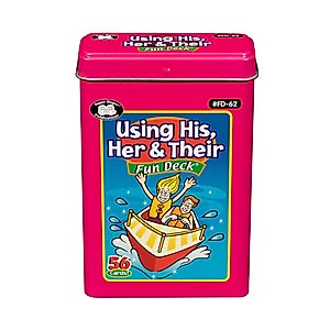 Super Duper Publications | Using His, Her, & Their Fun Deck Flash Cards | Educational Learning Resource for Children