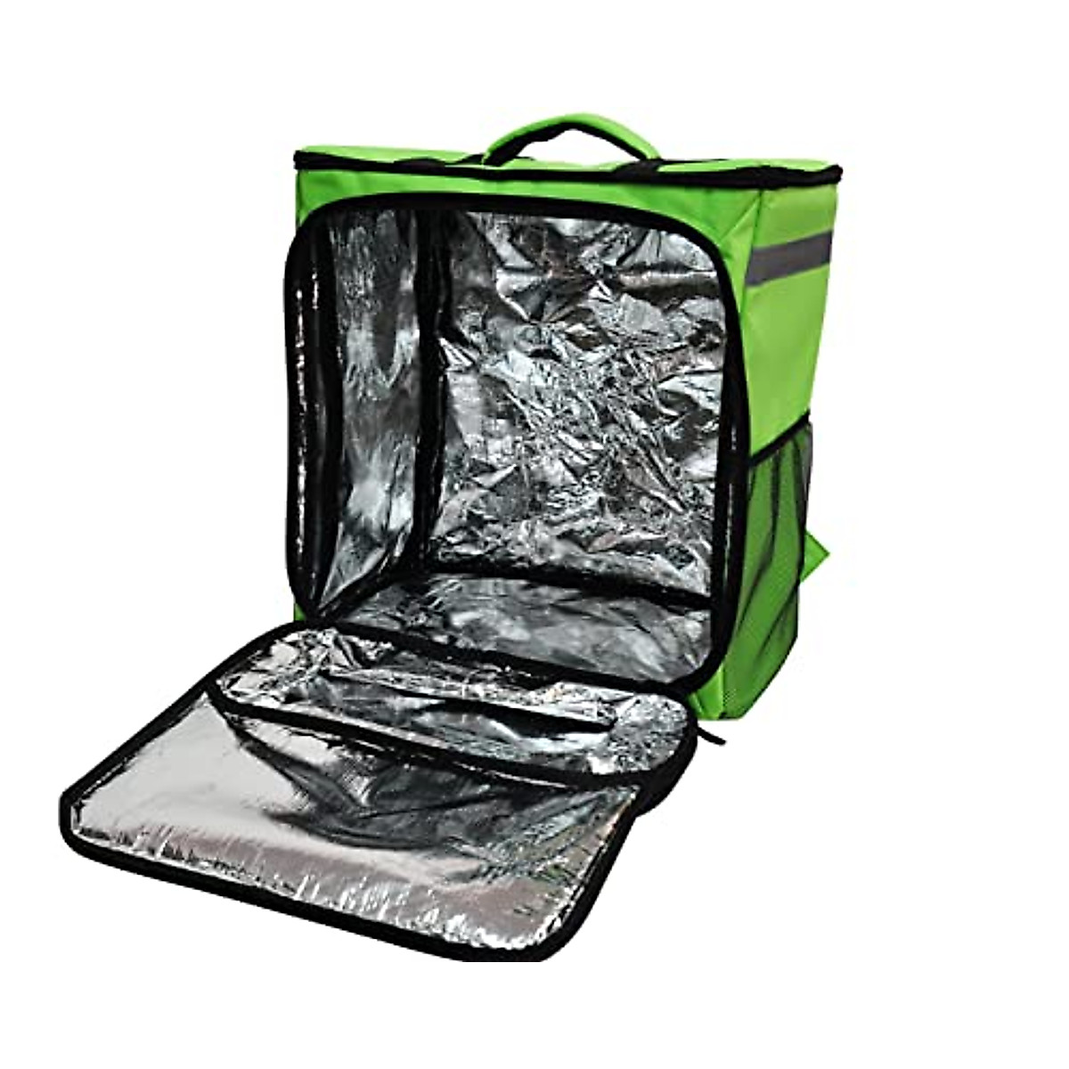 60L XL Large Insulated Food Delivery Backpack Expandable Catering Cooler Bag Waterproof Pizza Bag for Uber Eats Grubhub Thermal Food Bag for Bike for Beach, Picnic, Camping UberEats Doordash… (Green)