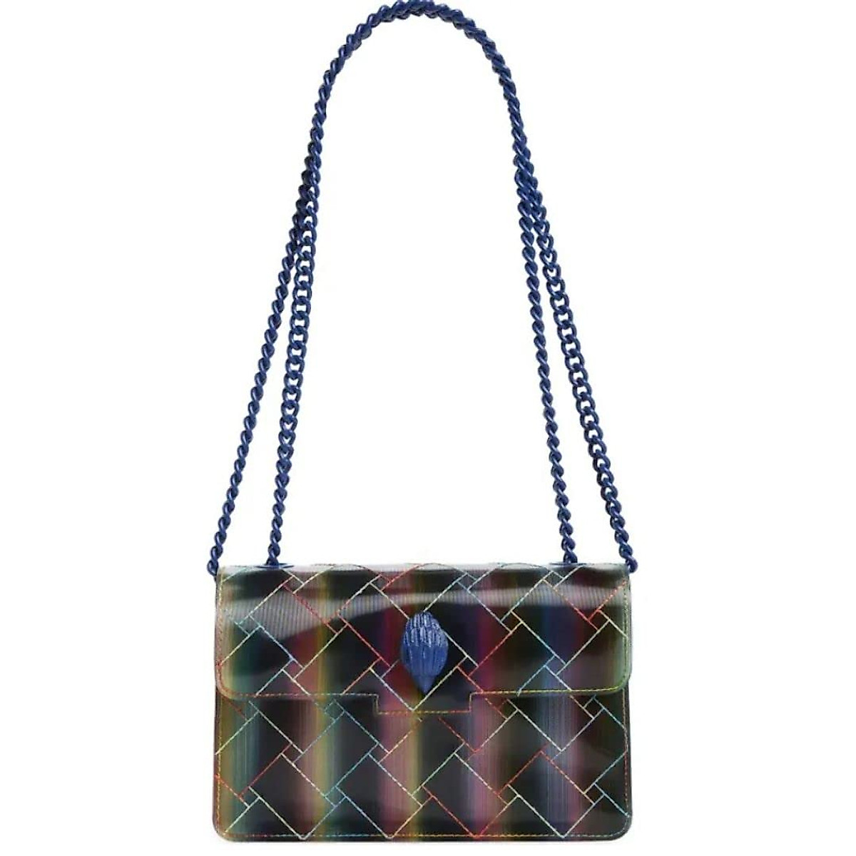 Kurt Geiger Women's Kensington Rainbow Drench Transparent Vinyl Crossbody Bag