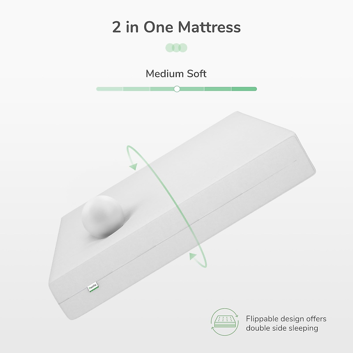 Novilla Full Mattress 12 Inch Foam Mattress in a Box, High Density Base Support Foam for a Peaceful Sleep,Pressure Relief, Medium Plush Full Size Mattress with Tight Top