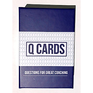 Q Cards: Questions for Great Coaching, Conversation Starters, Coaching Cards, Goal Setting, Ice Breakers by Little Leaps Press