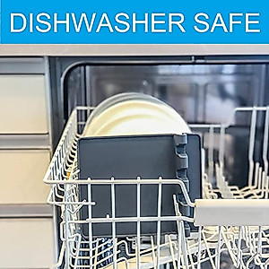 Cheer Collection Silicone Utensil Holder, Heat Resistant Spoon Rest for Kitchen Counter, Spoon Holder for Stove Top with Drip Pad for Spoons Ladles Tongs, Dishwasher Safe Kitchen Gadgets Holder