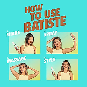 Batiste Dry Shampoo for Dark Hair, Refresh Hair and Absorb Oil Between Washes, Waterless Shampoo for Added Hair Texture and Body, 6.35 OZ Dry Shampoo Bottle