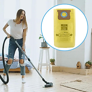 kingsea 90673 Vacuum Bags Dust Collection Bag Compatible with Shop Vac 15-22 Gallon Vacuum Bags Type J - 90673, Type G - 9066300, VF2008, Part# 90663 90673 9066300 9067300 VF2008, 5Pack