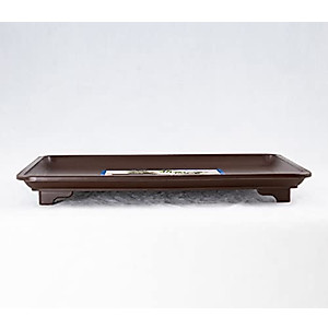 Japanese Deluxe Plastic Humidity/Drip Tray for Succulent & Bonsai Tree - 11.25"x 8.25"x 1.25"