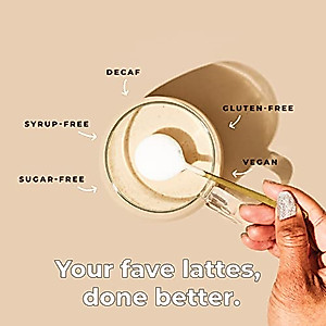 Blume Oat Milk Chai Latte - Organic Chai Source from India - Decaf Chai Tea Powder Super Latte with Milk Thistle, Fennel and Ginger Root - Sugar-Free, Gluten-Free and Vegan - Blend with Coffee, Tea or Smoothies - 30 Servings