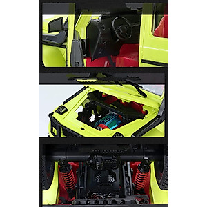 FMTStore R/C MN-86S | Upgrade Version 4WD 1/12 2.4G Remote Control Big G500 RC Car Rock Crawler Climbing Off Road Truck with Headlight RTR Vehicle Models for Kids and Adults - Matt Grey