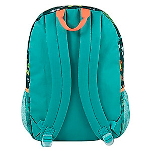 Trail maker Boys Backpack and Pencil Case Set for Kindergarten, Elementary School, 17 Inch Kids Backpack with Side Pockets (Goofy Grinning Dinos)