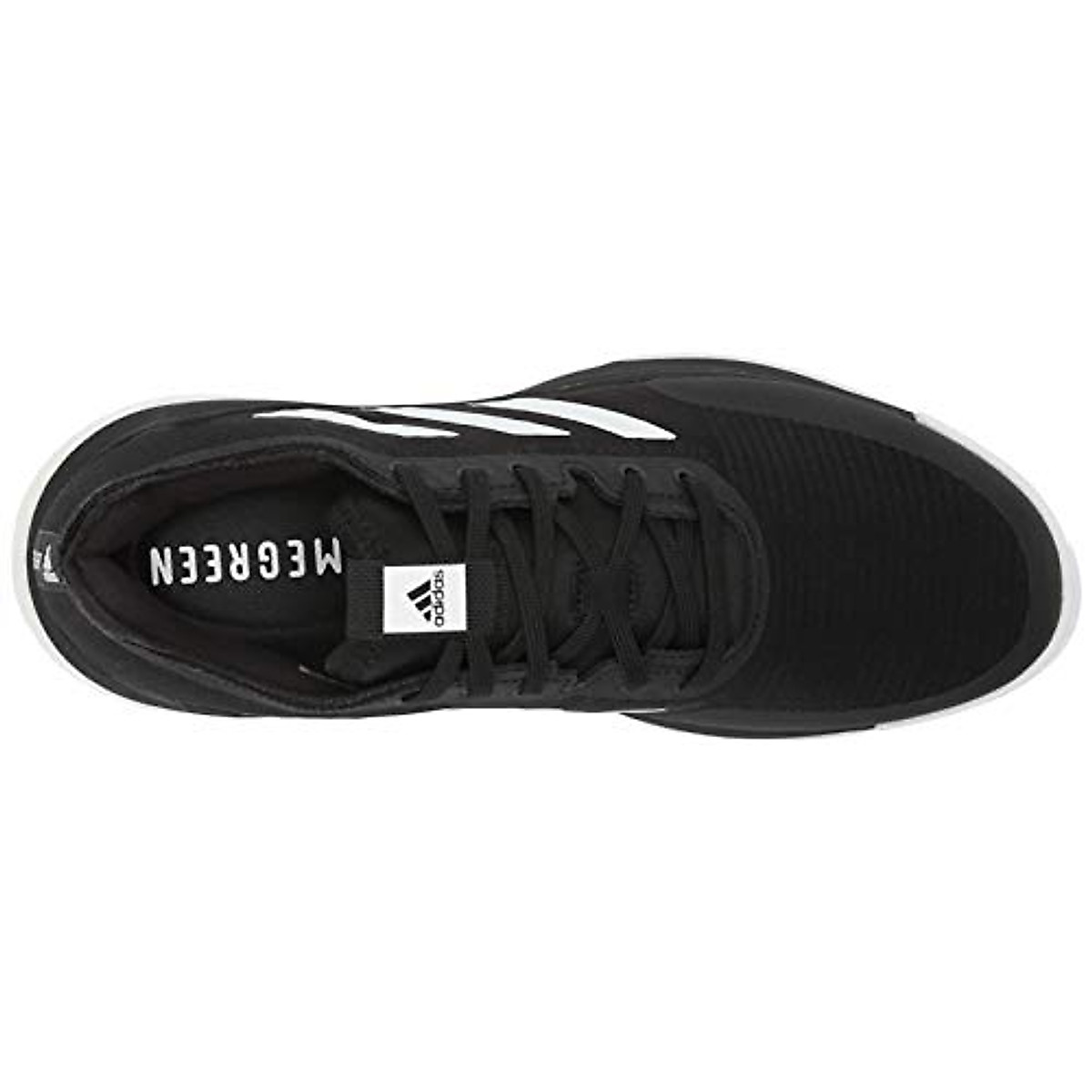 adidas Women's Crazyflight Volleyball Shoe, Black/White/Black, 8