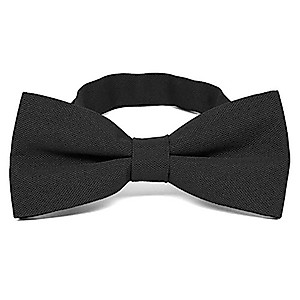 tiemart Matte Finish Bow Tie (Black)